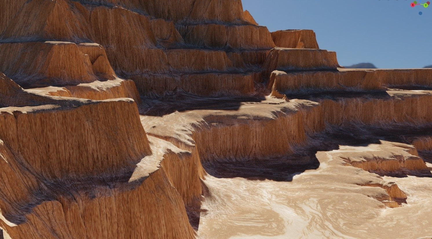 canyon Terrain 4k free 3D model | CGTrader
