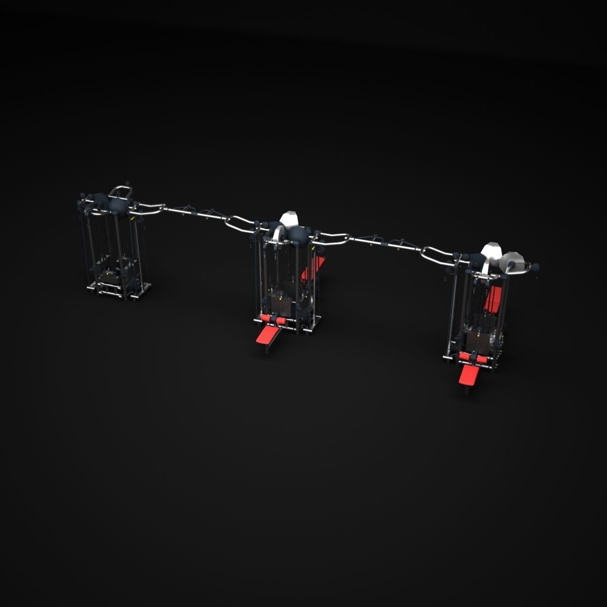 Multistation Fitness Cable Machine 3D model | CGTrader