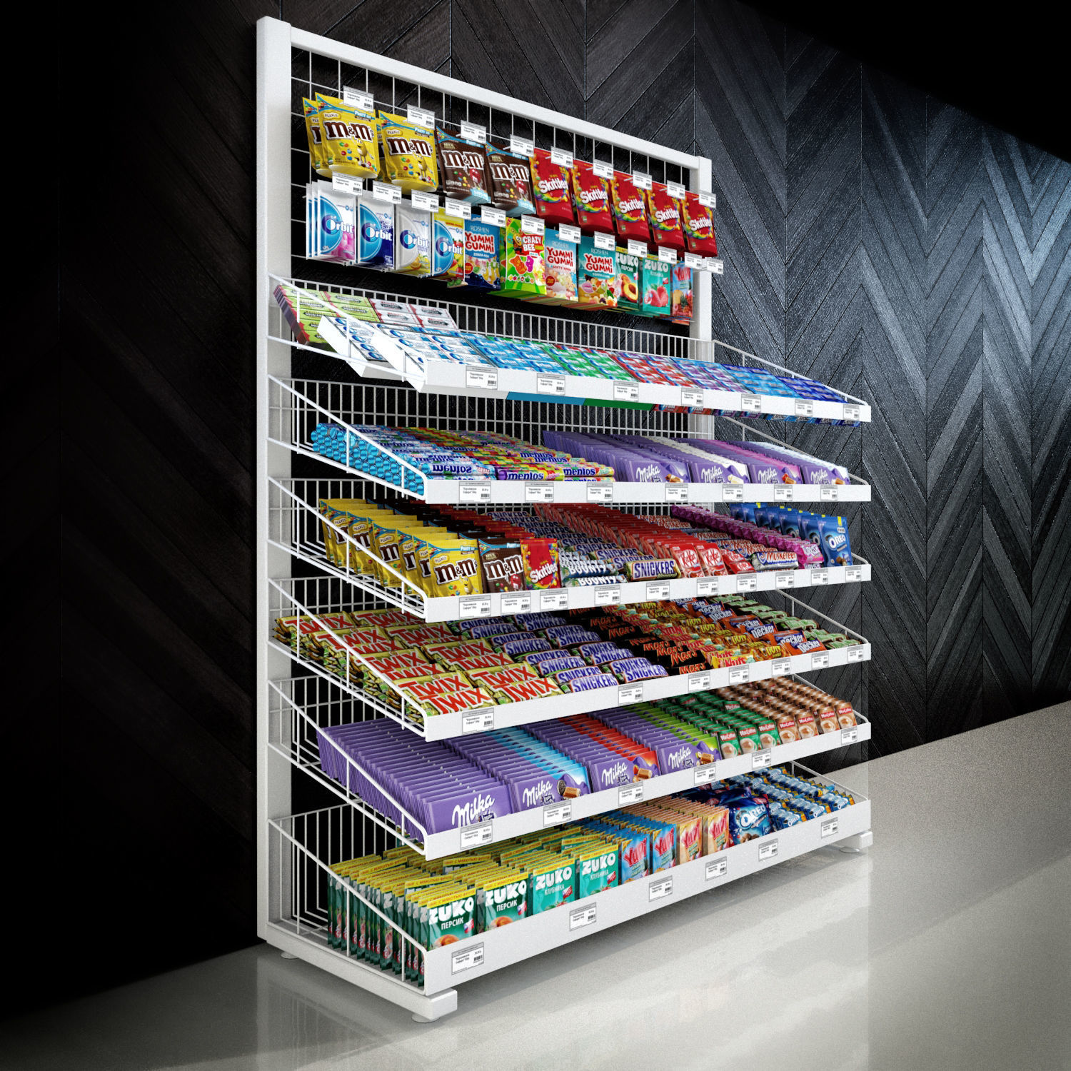 Candy rack 3D model | CGTrader