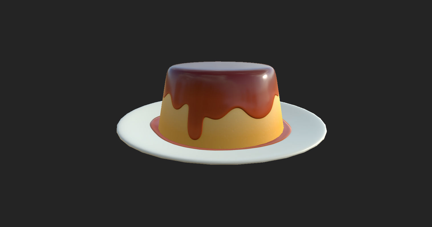 3D model Pudding VR / AR / low-poly | CGTrader