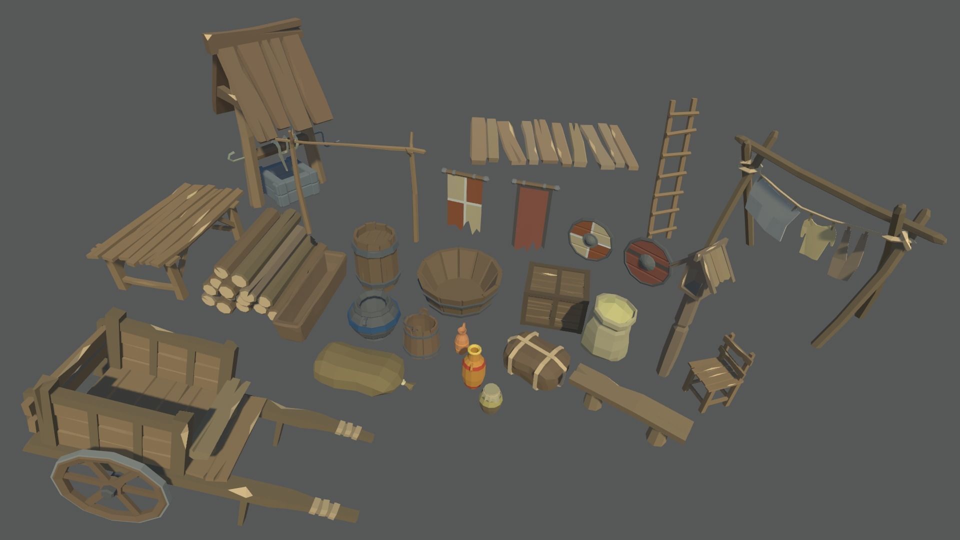 RPG Poly Pack - Lite free VR / AR / low-poly 3D model | CGTrader