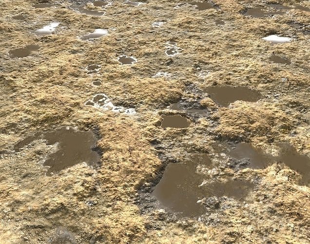 Rough dirty ground seamless PBR Texture | CGTrader