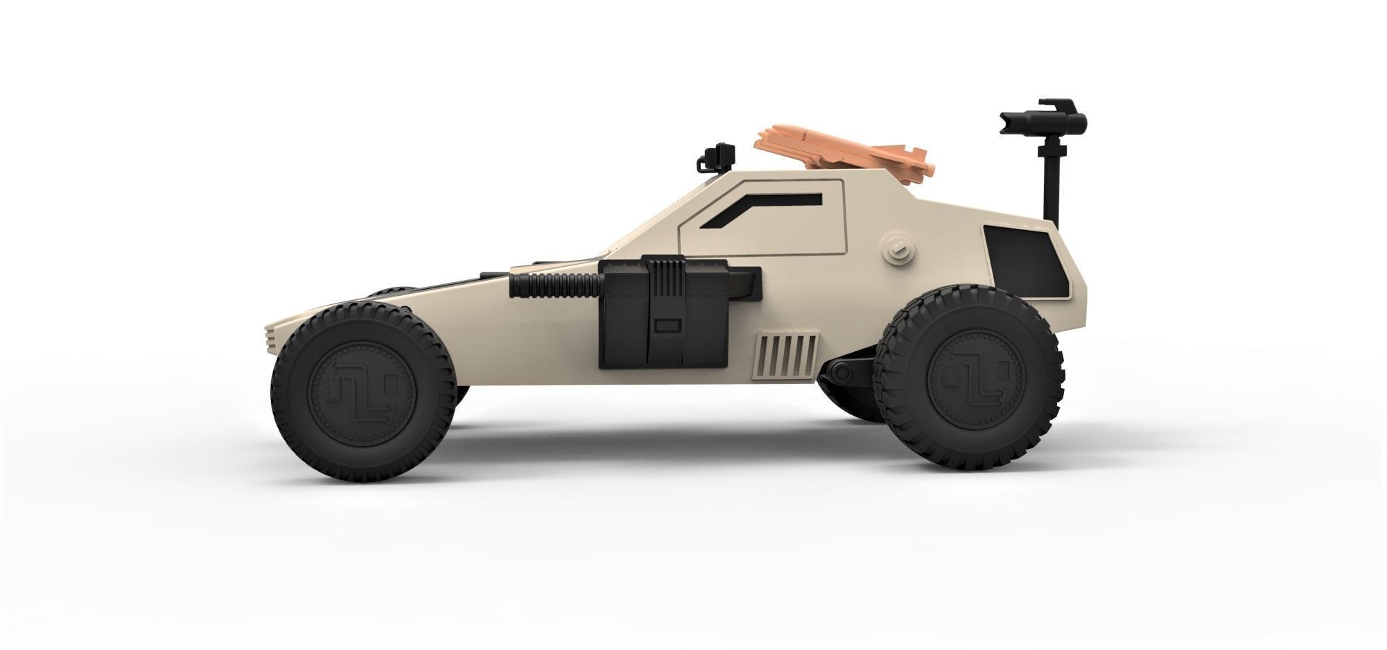 Diecast model Dune buggy from movie Megaforce 1982 Scale 1 to 24 3D ...