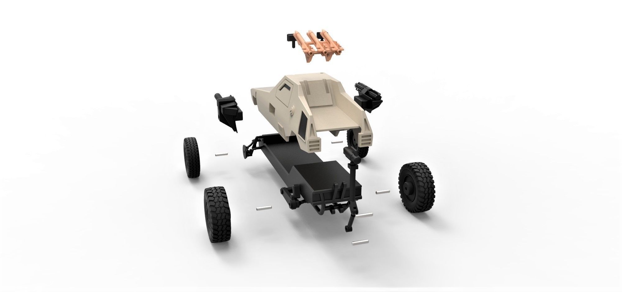 Diecast model Dune buggy from movie Megaforce 1982 Scale 1 to 24 3D ...