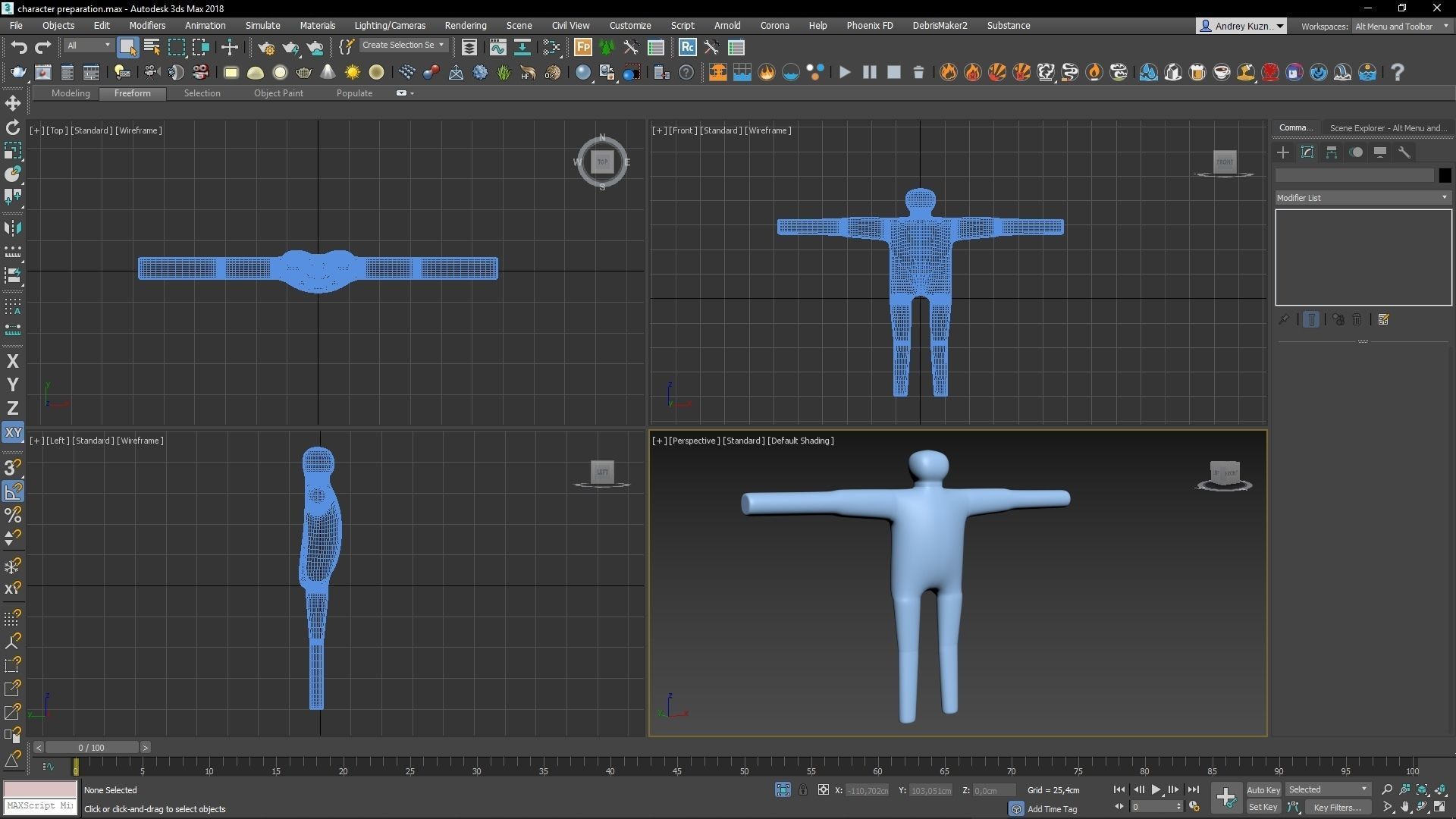 Character preparation for Zbrush free 3D model | CGTrader
