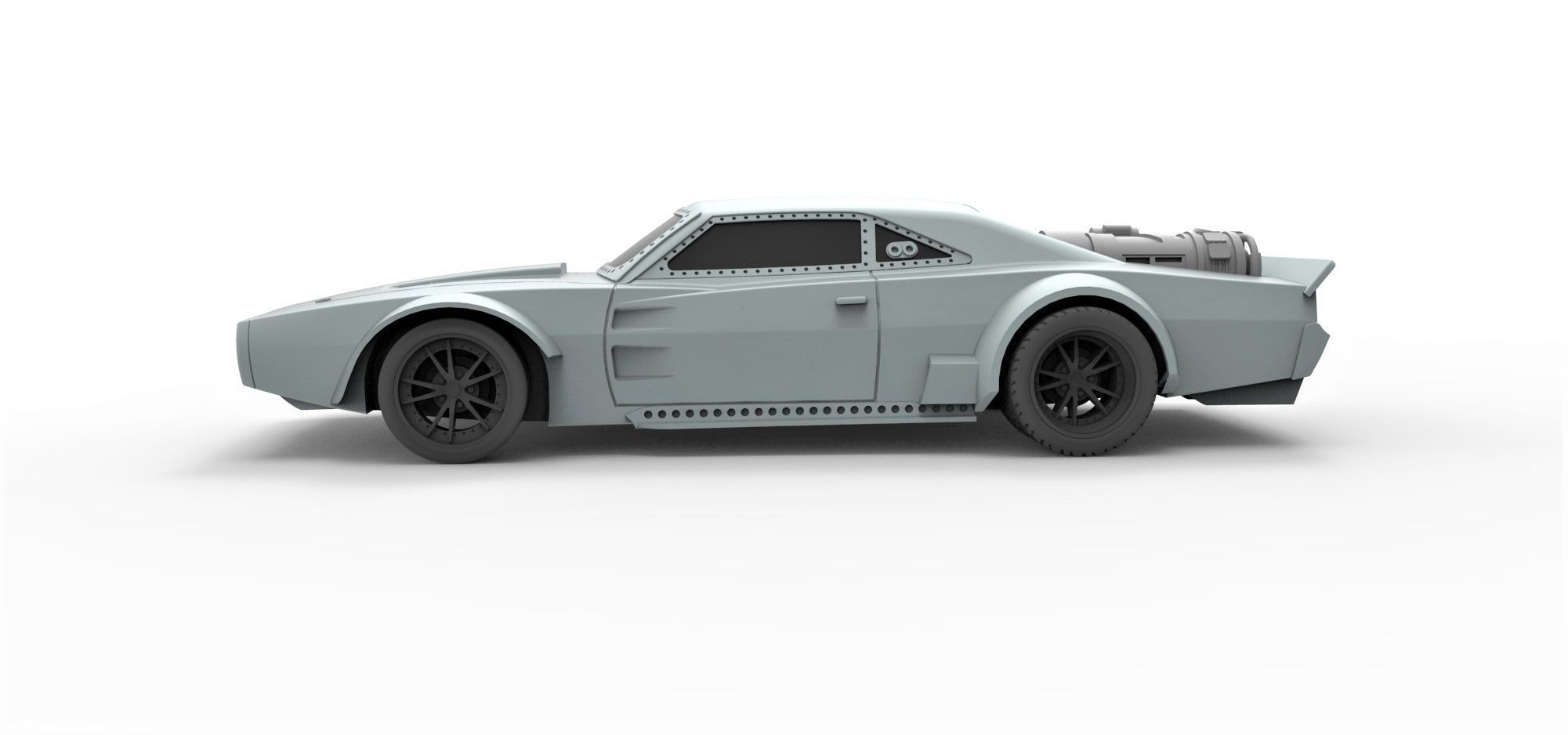 Diecast model Ice Charger from the movie Fast 8 Scale 1 to 24 3D model ...