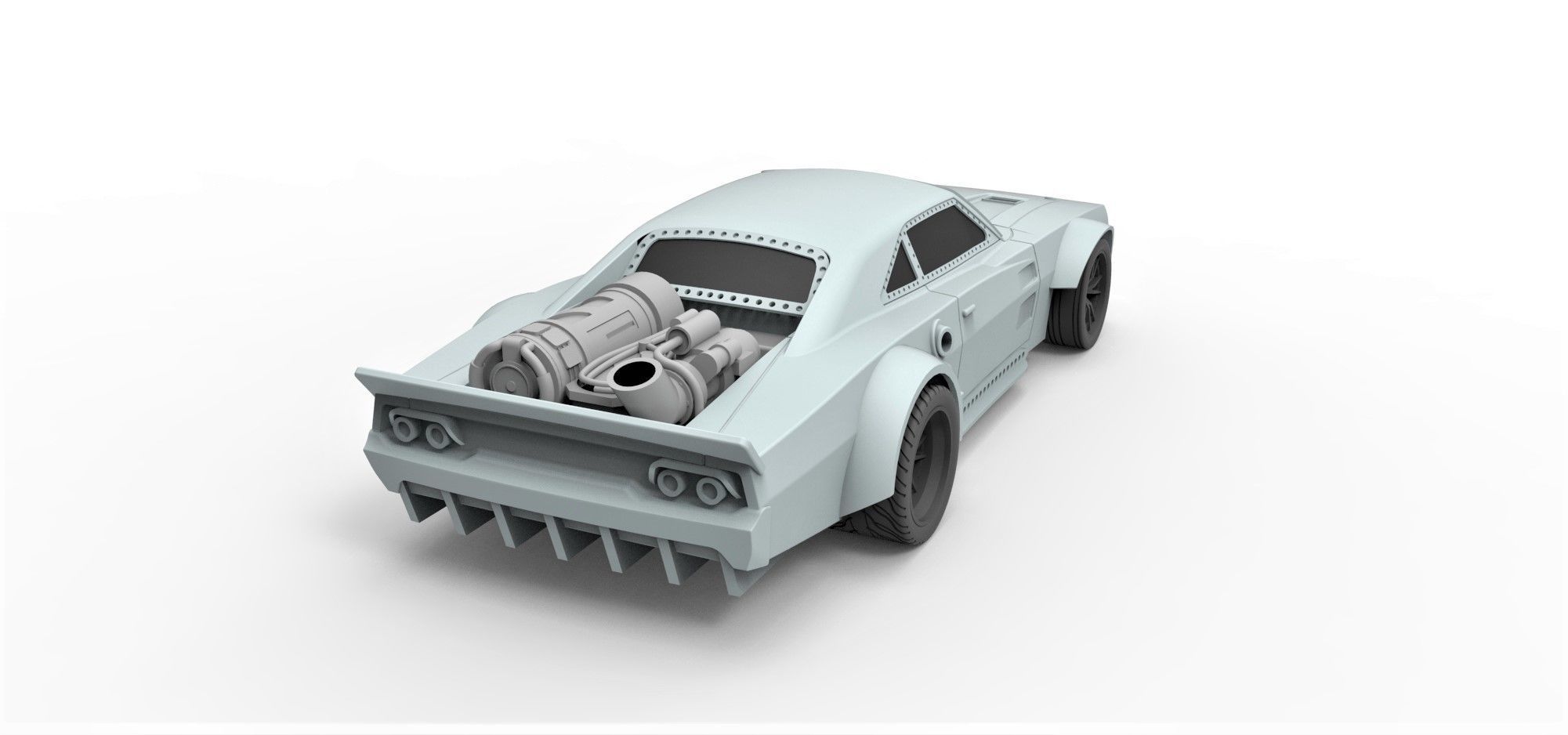 Diecast model Ice Charger from the movie Fast 8 Scale 1 to 24 3D model ...