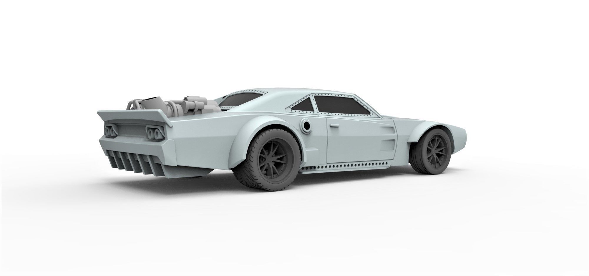 Diecast model Ice Charger from the movie Fast 8 Scale 1 to 24 3D model ...