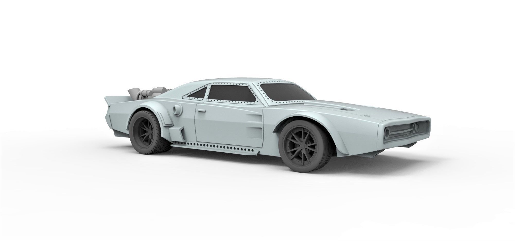 Diecast model Ice Charger from the movie Fast 8 Scale 1 to 24 3D model ...