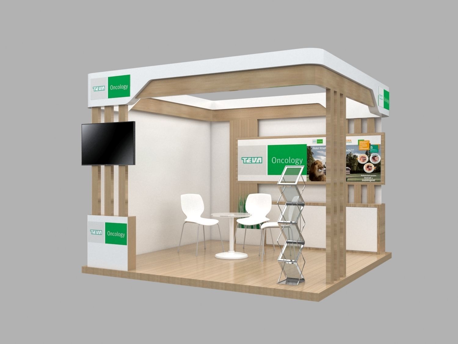 3D asset EXHIBITION STAND 3X3 | CGTrader