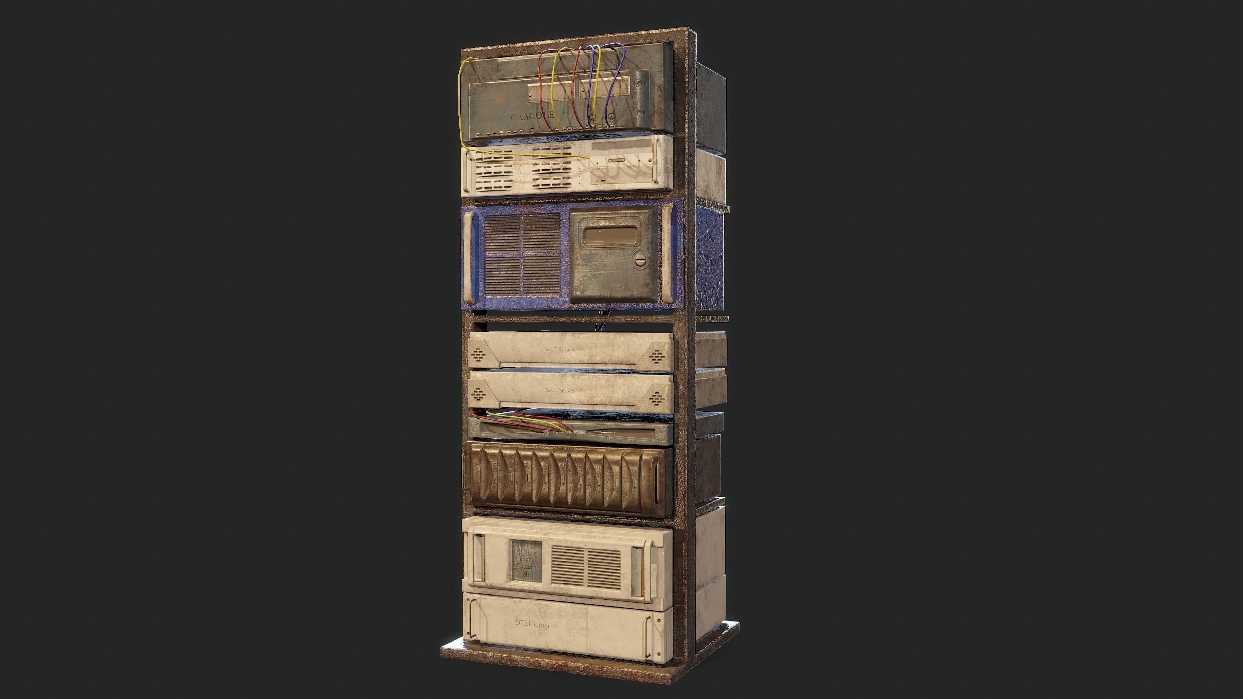 3D model Old Server VR / AR / low-poly | CGTrader