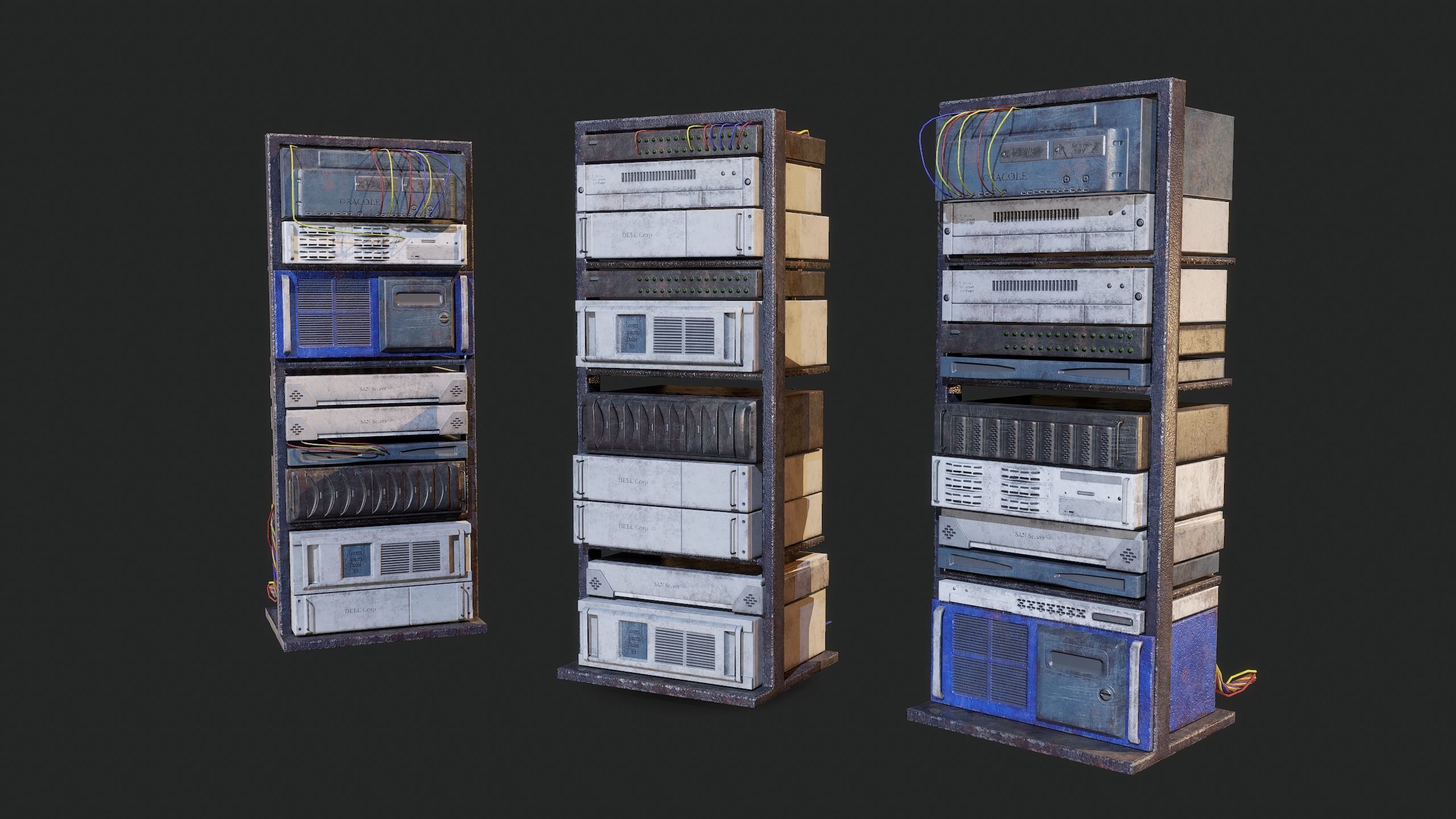3D model Old Server VR / AR / low-poly | CGTrader