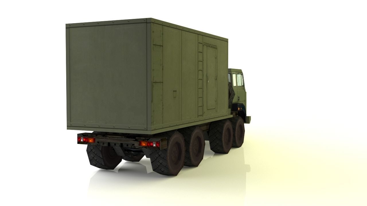 3D model Ural-5323 S-400 Command Center PBU 55K6E VR / AR / low-poly ...
