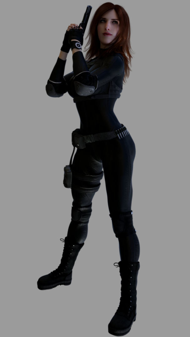 Female Caucasian Spy - Tactical Agent 3D model animated rigged | CGTrader