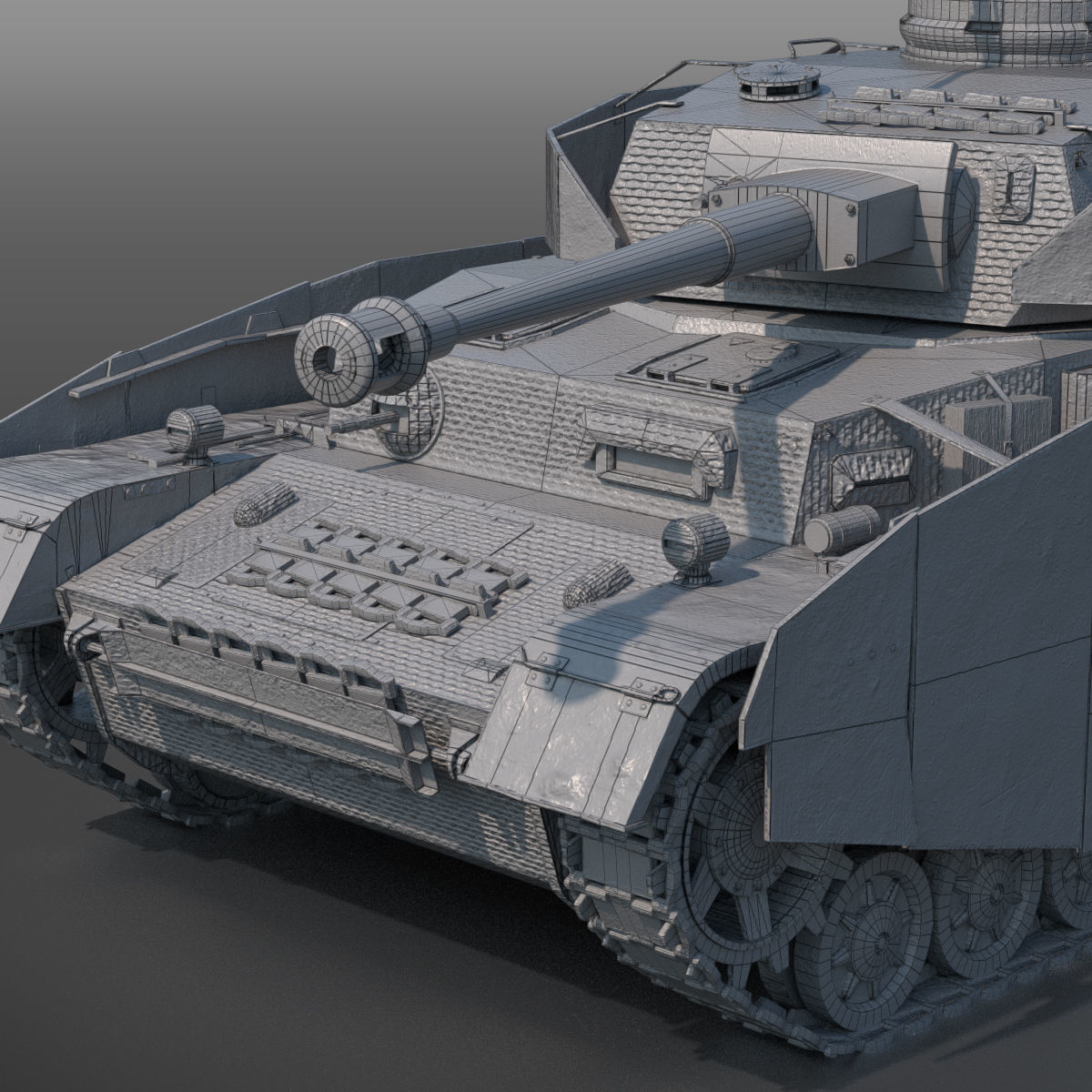 3D model PzKpfw Panzer IV Ausf F G H VR / AR / low-poly | CGTrader
