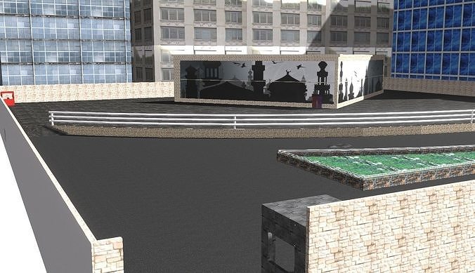 3D model Modern shopping mall exterior VR / AR / low-poly | CGTrader