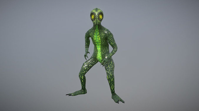 3D model Lizard creature VR / AR / low-poly rigged animated | CGTrader