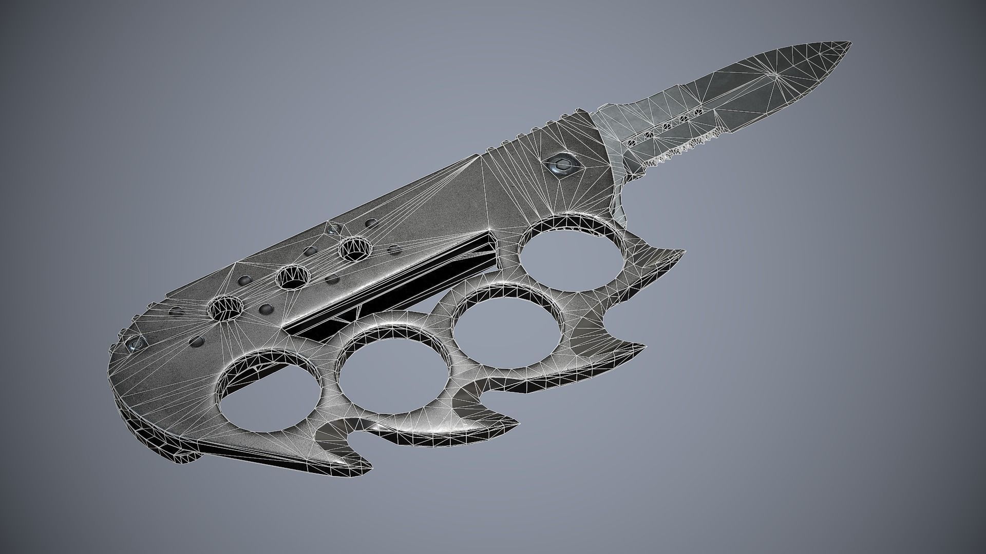 3D model Knife High Tech 5 VR / AR / low-poly | CGTrader