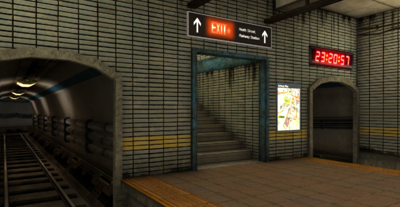 3D model Metro Station VR / AR / low-poly | CGTrader