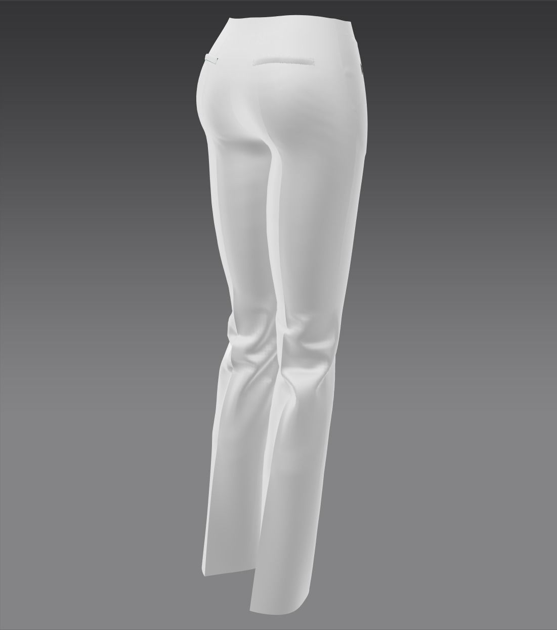 Slacks women pants woman slacks 3d model Marvelous designer 3D model ...