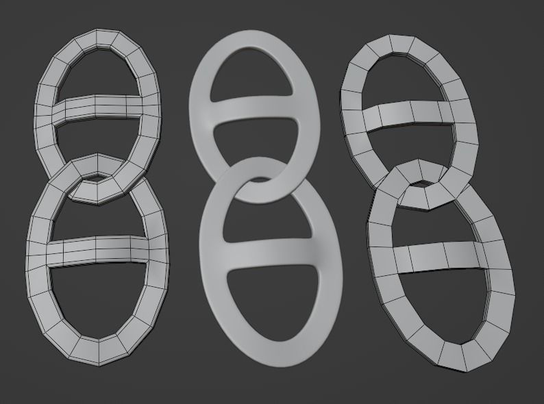 3D model Basic chain set for modelling VR / AR / low-poly | CGTrader