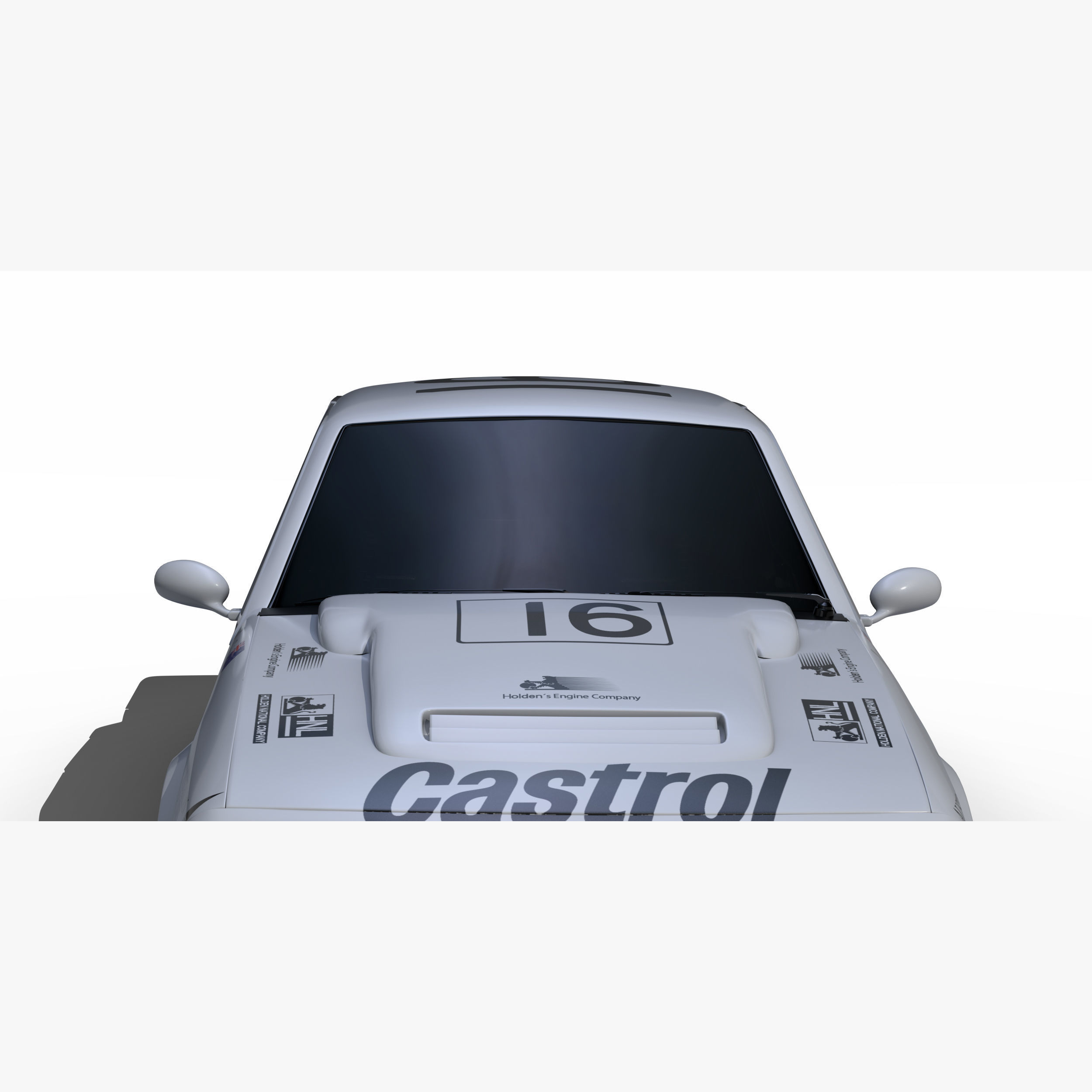 3D model Holden Commodore VL Race Car 1990 VR / AR / low-poly rigged ...