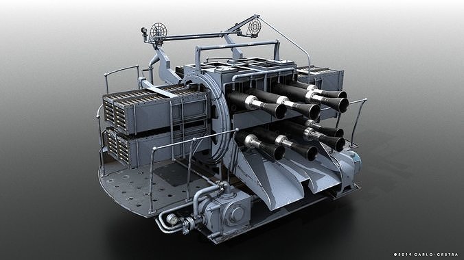 3D model QF 2-pounder Mark VIII Chicago piano VR / AR / low-poly | CGTrader