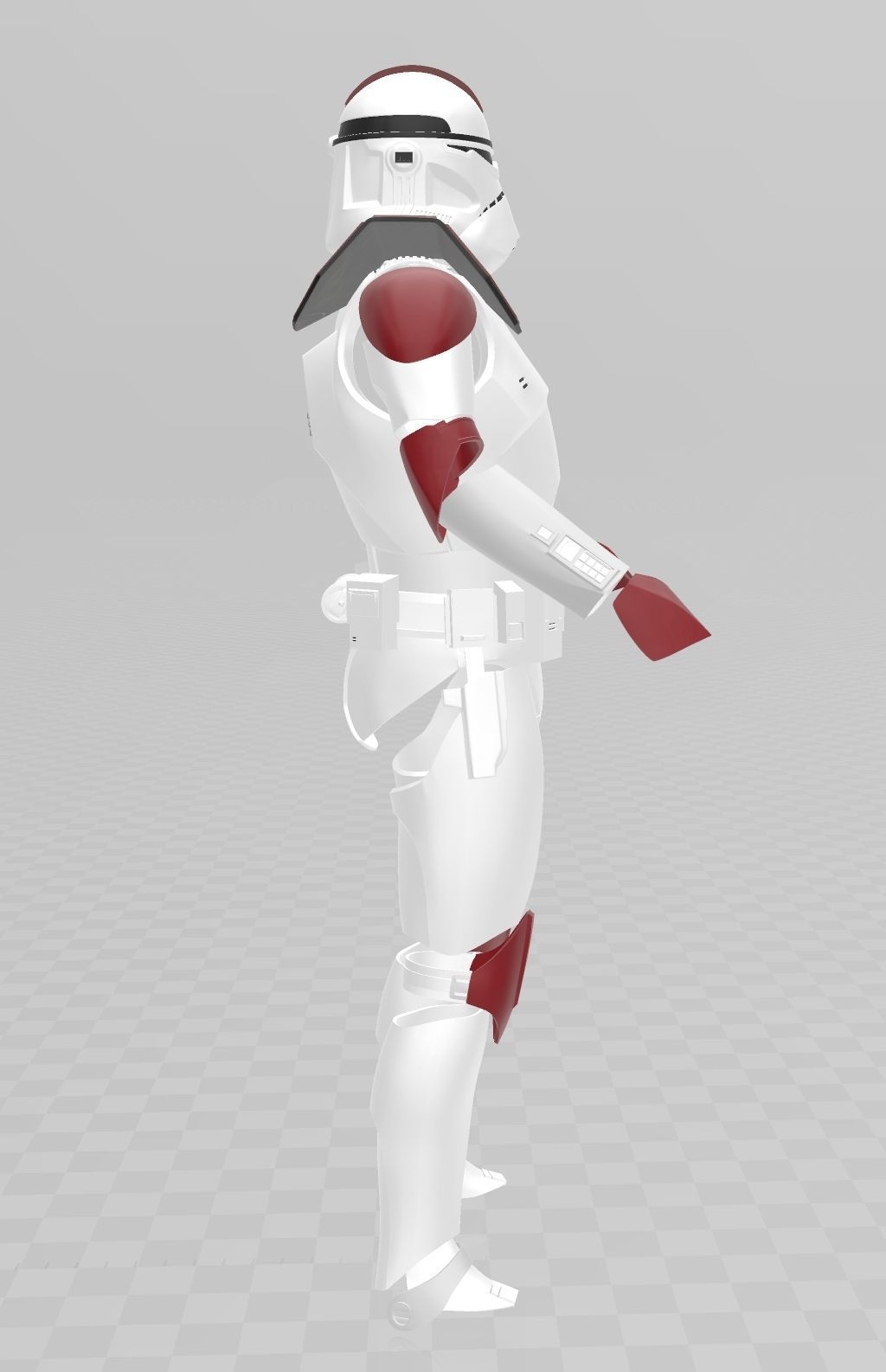 Star Wars A-77 Captain Fordo ARC Trooper Phase II Full Armor 3D model ...