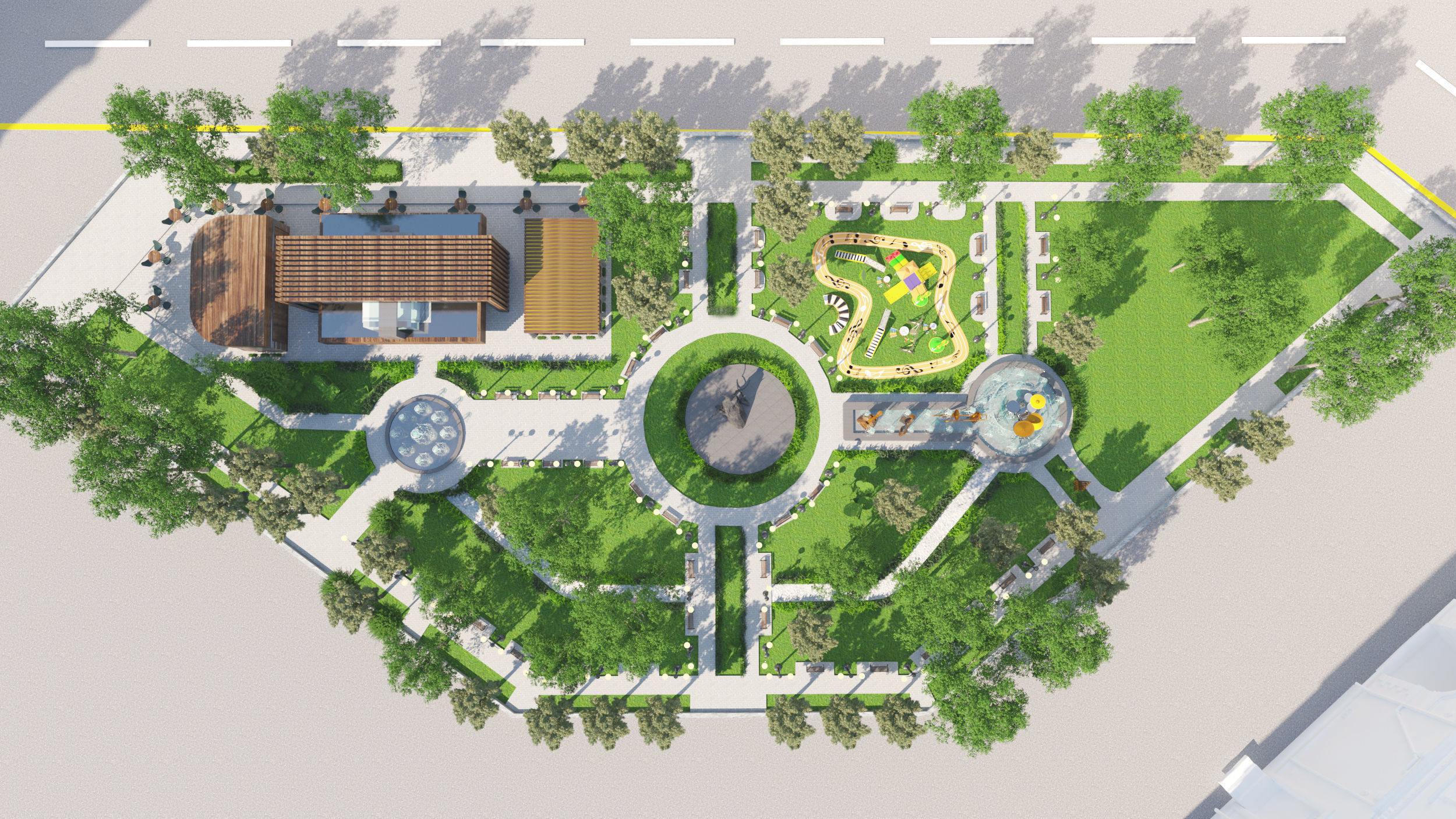 3D Park Design 3D model | CGTrader