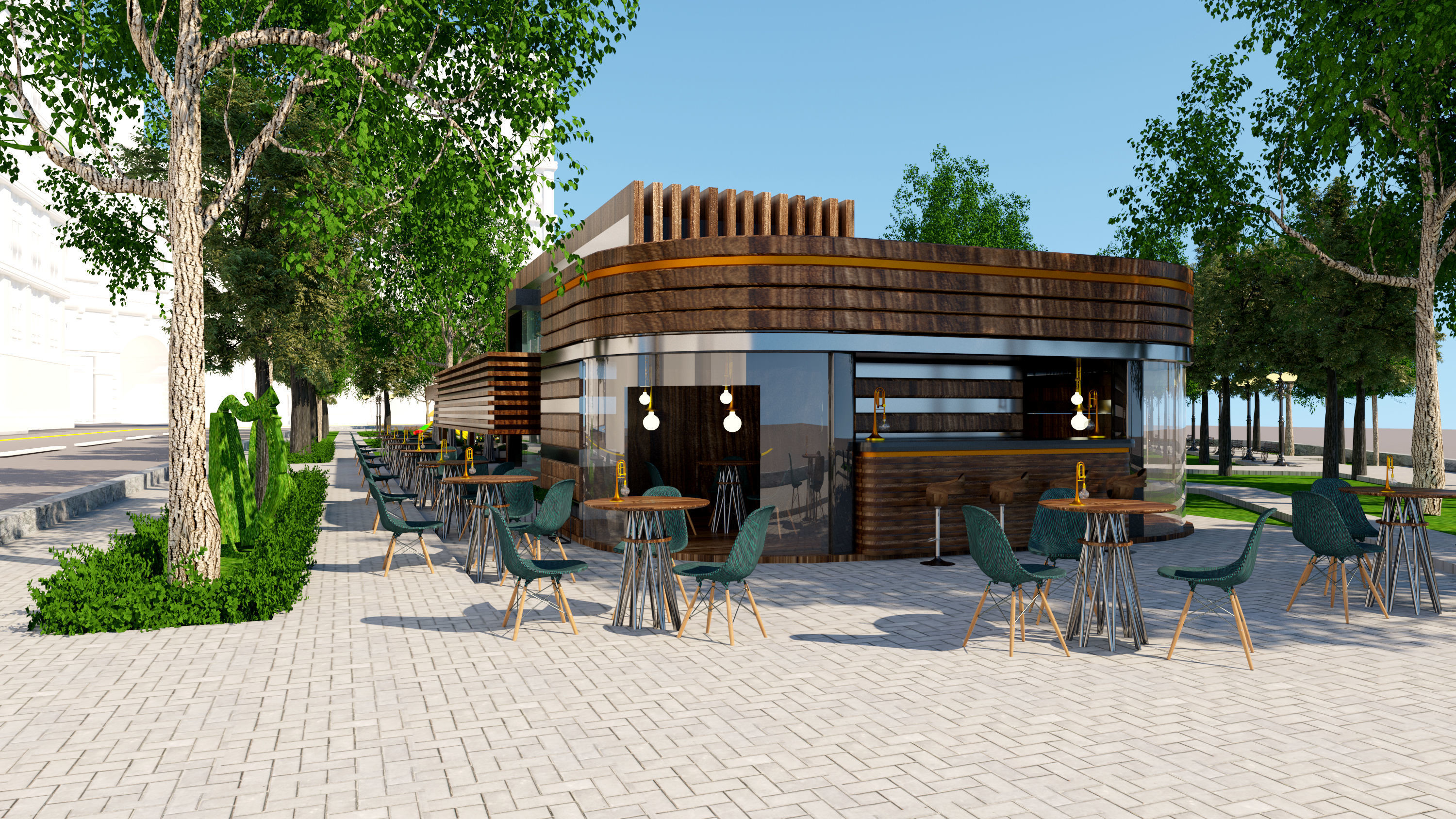 3D Park Design 3D model | CGTrader