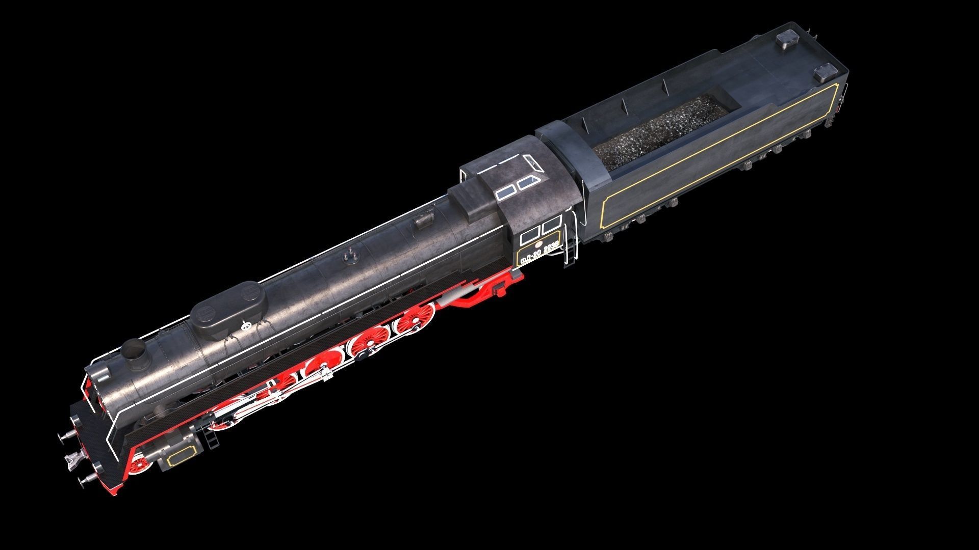 Soviet Locomotive FD 20 3D model | CGTrader