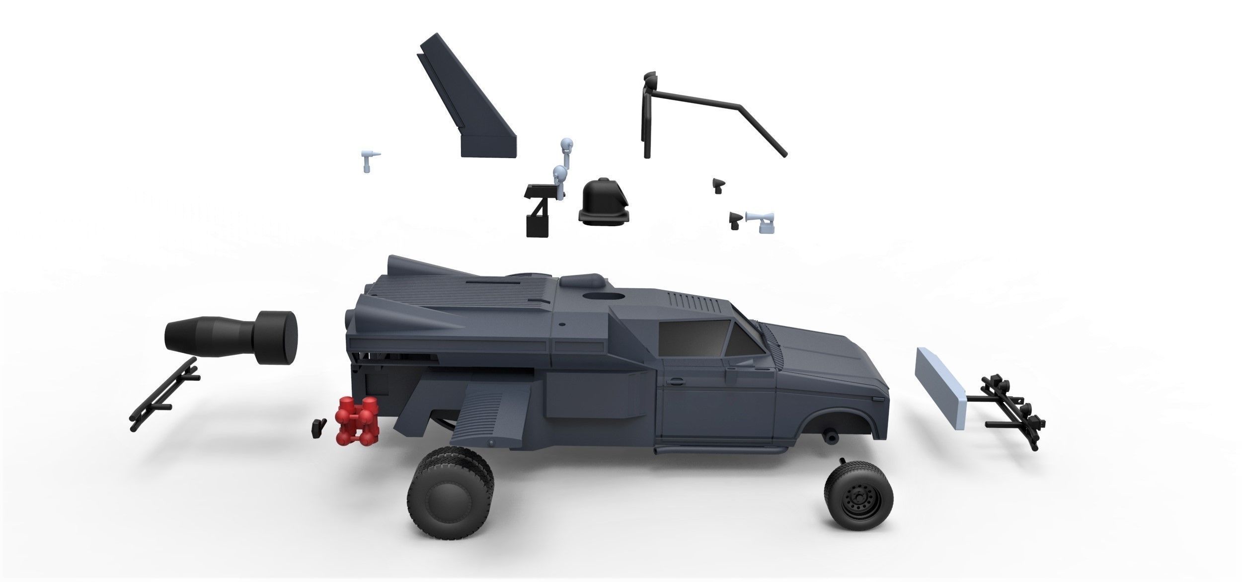 Diecast model Buckaroo Bonzai Jet Truck Scale 1 to 24 3D model 3D ...