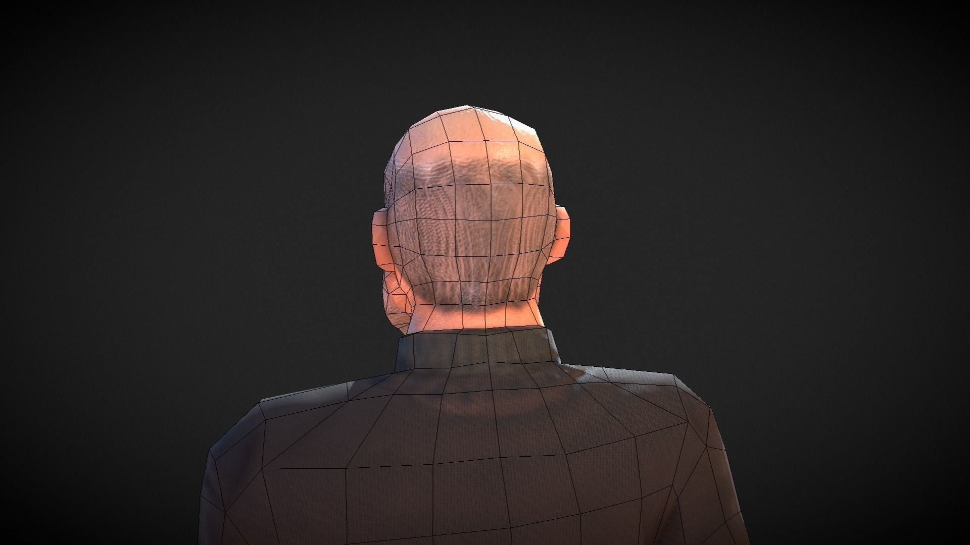 3D model Casual Style - Old Man - Animated Low-Poly Character VR / AR ...
