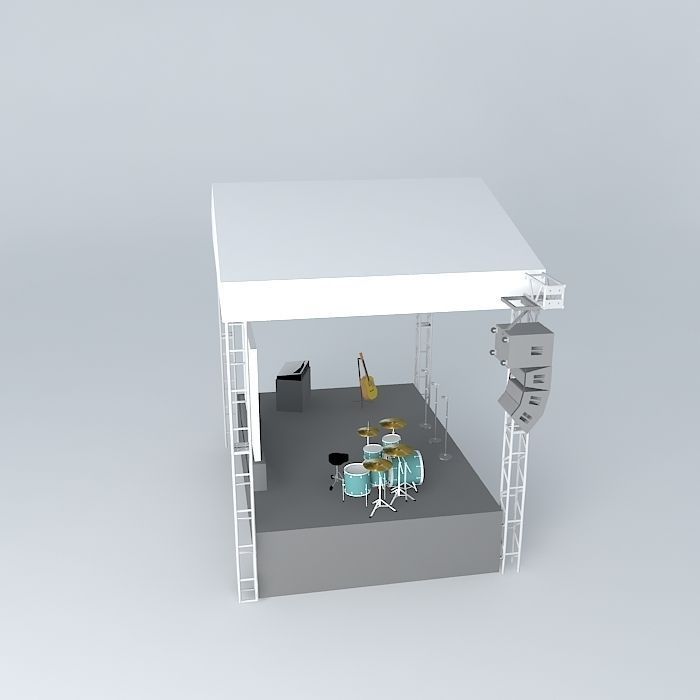 Stage Concert - Basic free 3D model | CGTrader