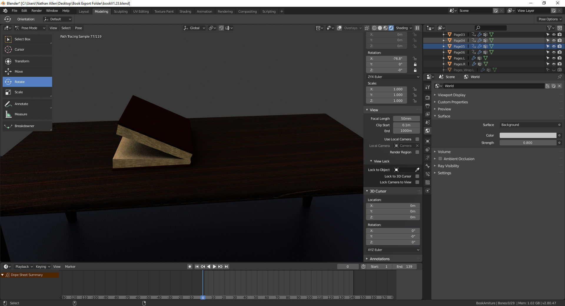 Rigged Animated Book 3D model animated rigged | CGTrader