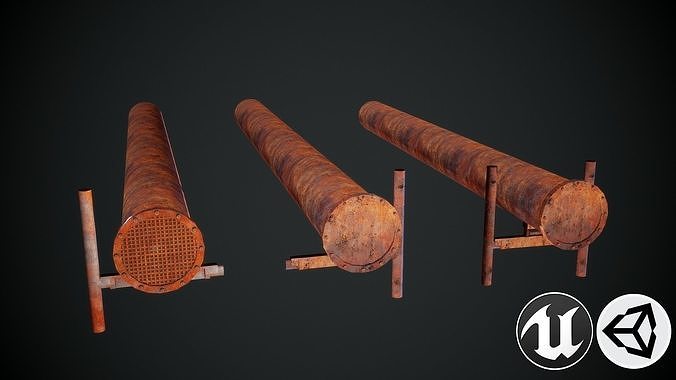 3D model Pipe KIT VR / AR / low-poly | CGTrader