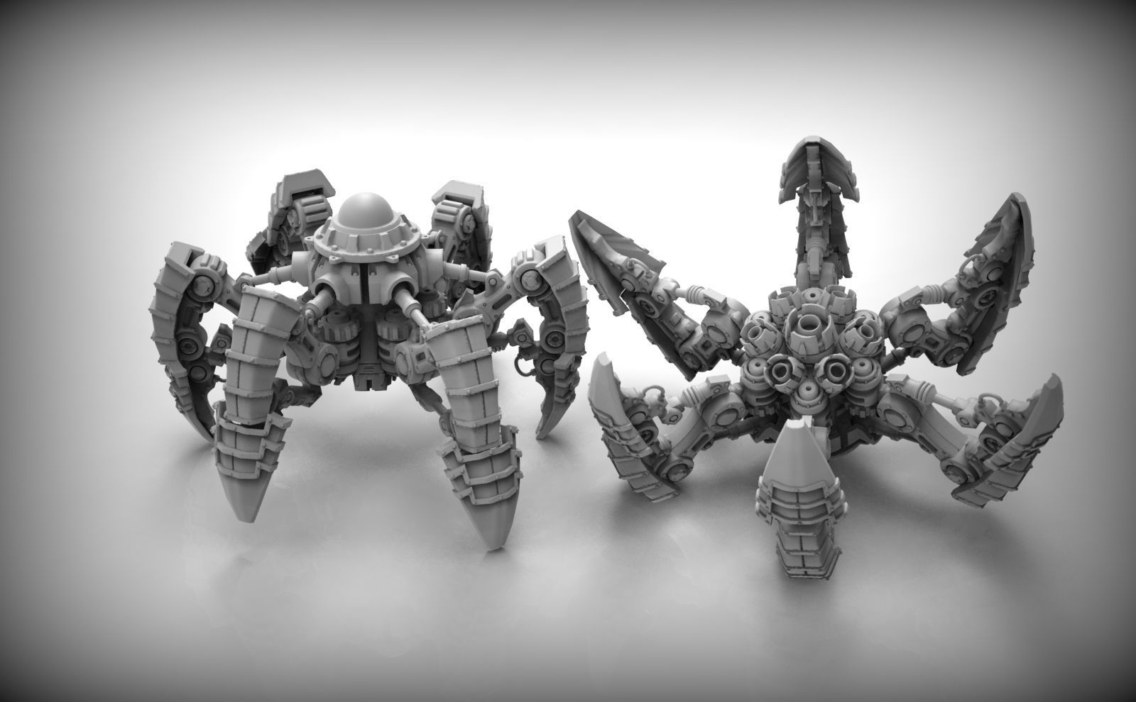 Dark Techno Arachknight legs 3D model 3D printable | CGTrader