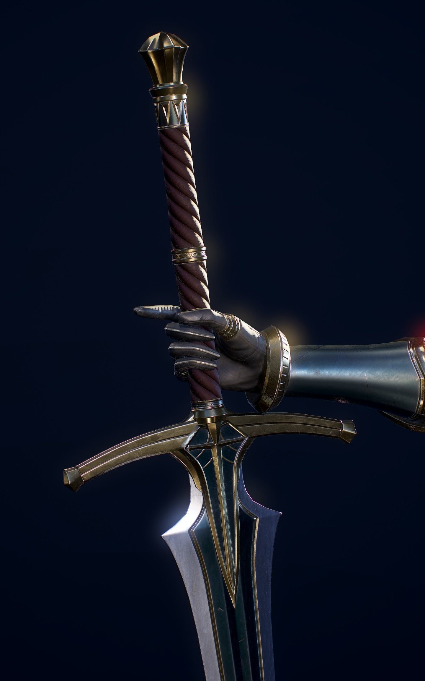 3D model Elf Swordmaster - Game Ready VR / AR / low-poly rigged | CGTrader