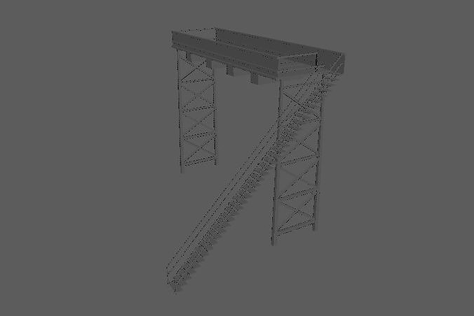 Signal Bridge 3D model | CGTrader