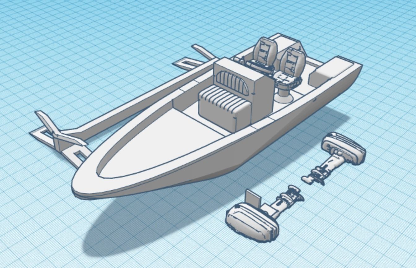 Sea Pro 170 2005 Boat 3D model 3D printable | CGTrader
