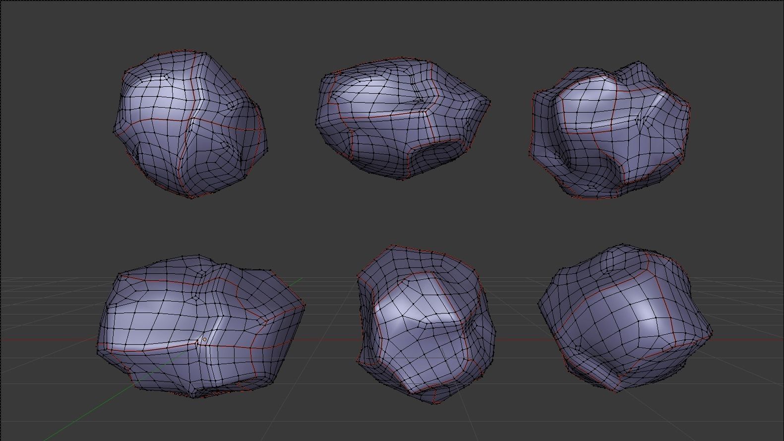 3D Asteroid small model free VR / AR / low-poly 3D model animated ...