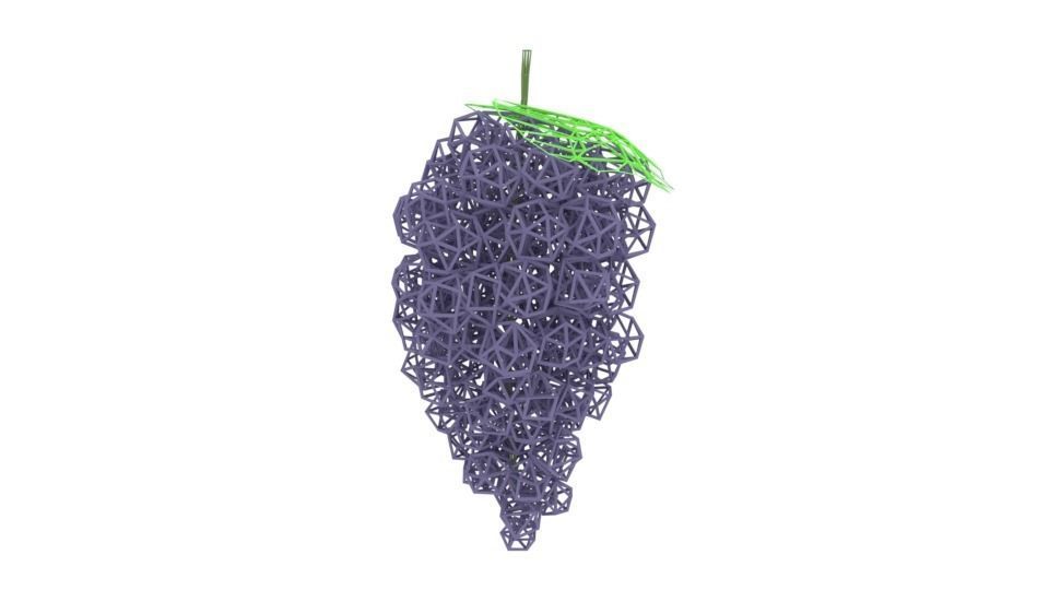 3D model Low Poly Cartoon Grape VR / AR / low-poly | CGTrader