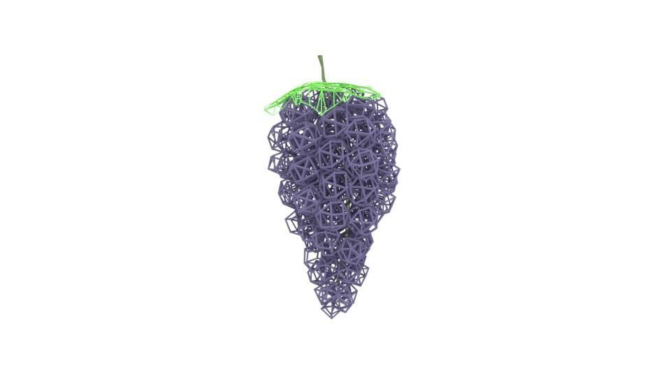3D model Low Poly Cartoon Grape VR / AR / low-poly | CGTrader