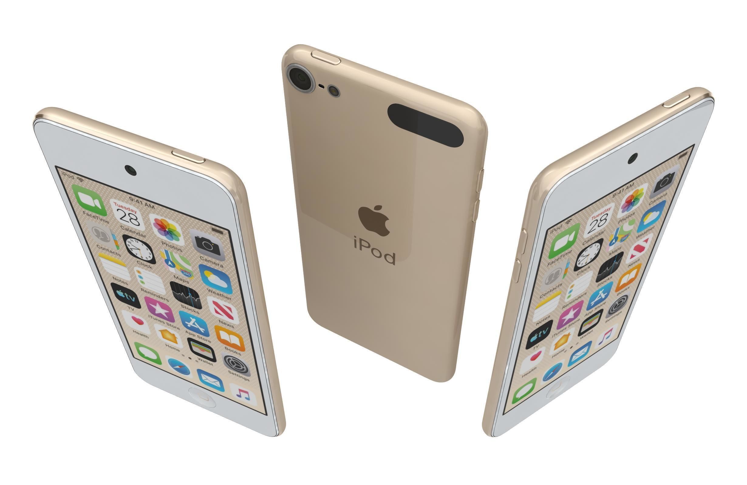 Apple iPod Touch All Colors 3D model | CGTrader