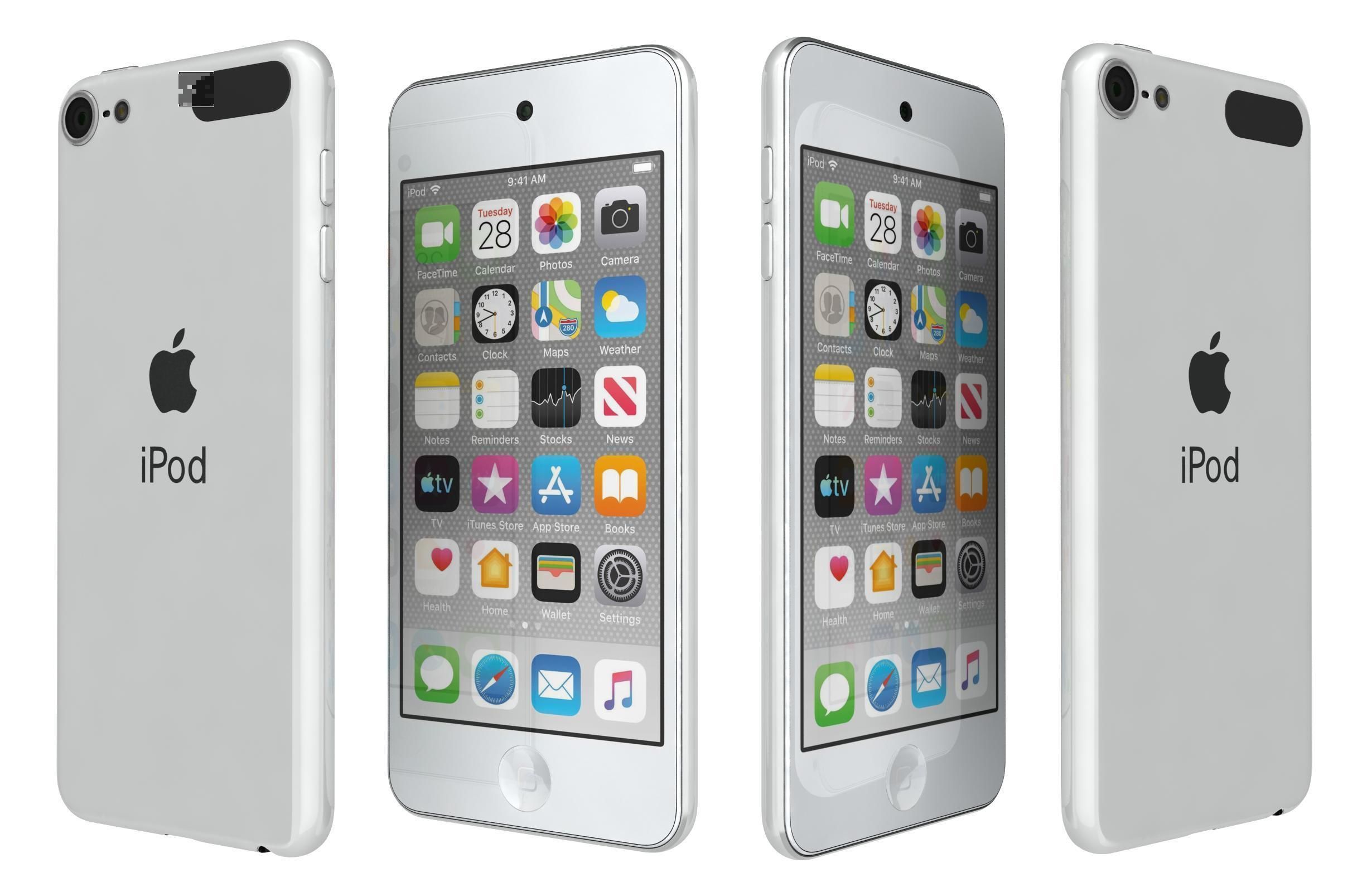 Apple iPod Touch All Colors 3D model | CGTrader