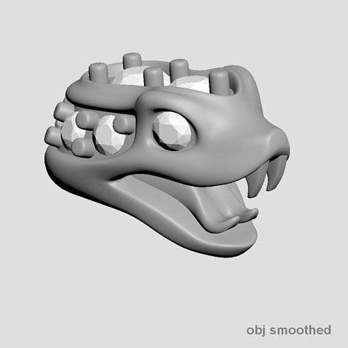 Snake head 4 - Best for jewelry 3D model 3D printable | CGTrader