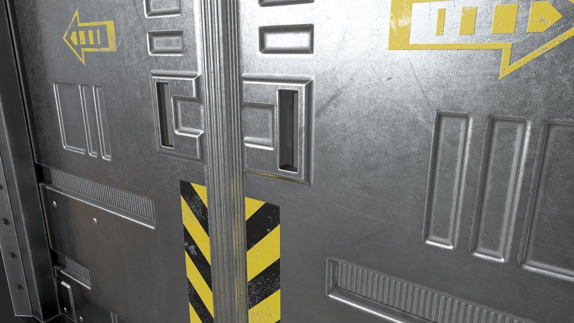 3D model Security Doors VR / AR / low-poly | CGTrader