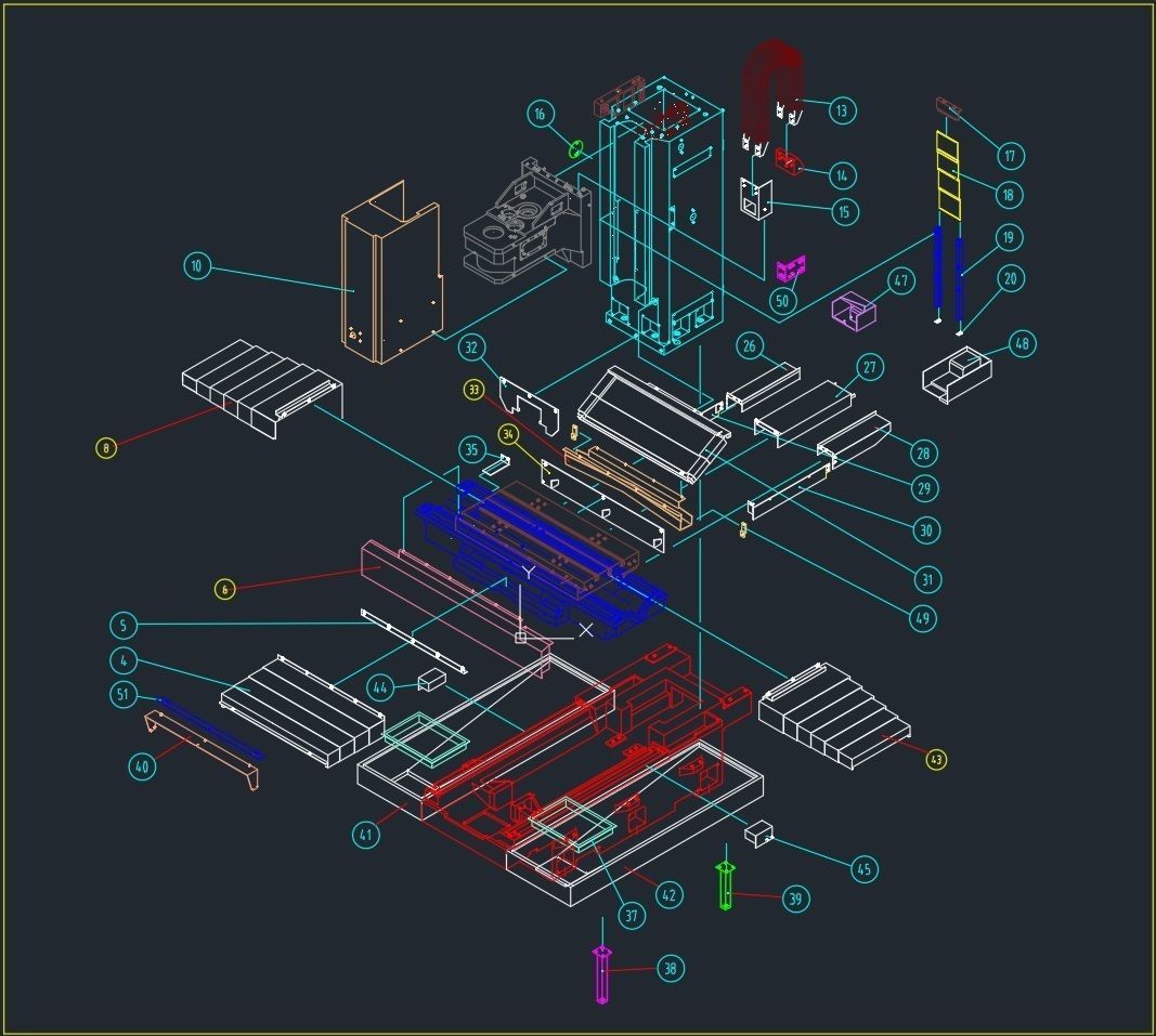 CNC Vertical Machining Center VMC-800 3D model | CGTrader