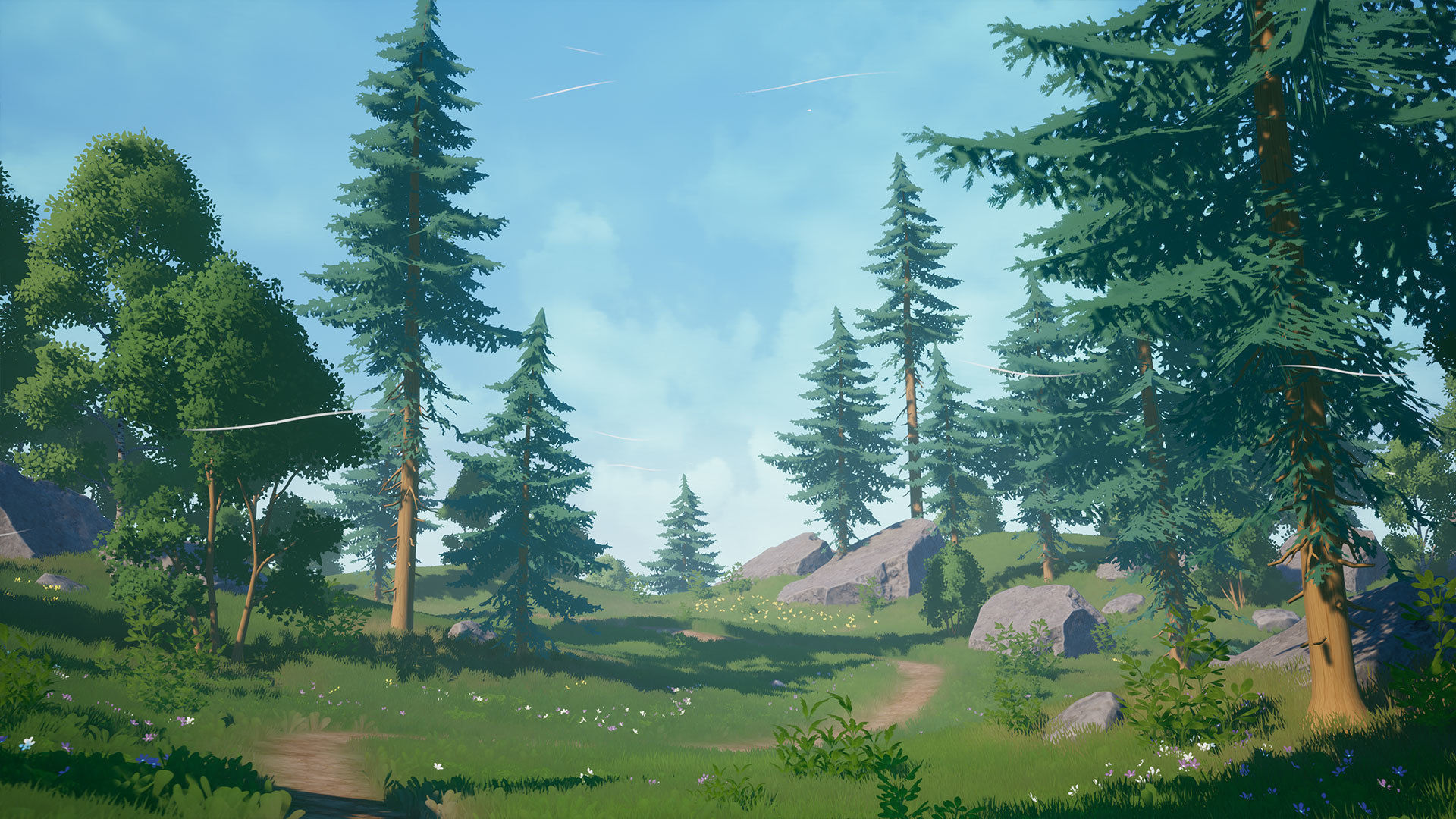 3D model Stylized Environment Series - Forest Package VR / AR / low ...