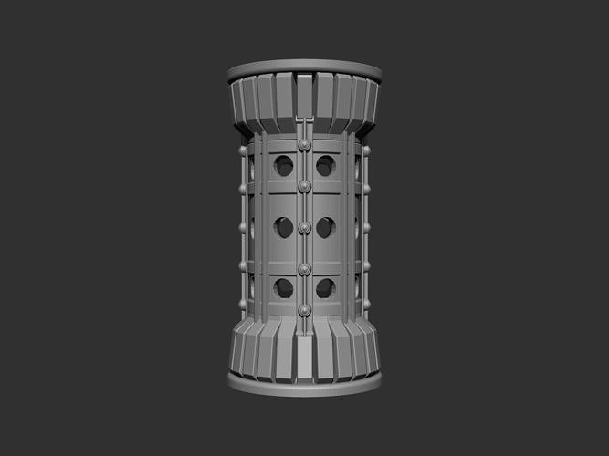 Scifi Bead Pillar A 3D model 3D printable | CGTrader